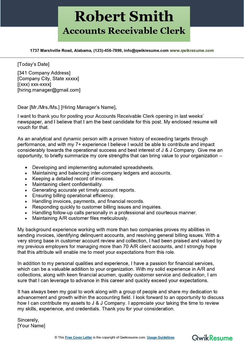 Budget Analyst Cover Letter Examples QwikResume