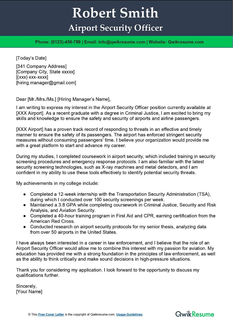 CCTV Operator Cover Letter Examples QwikResume