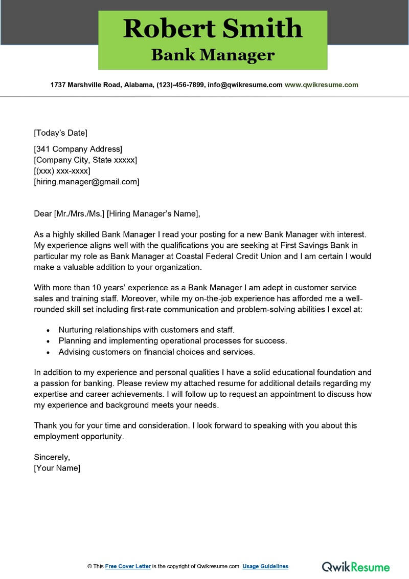  Application To Bank Manager How To Write A Letter To Bank Manager 
