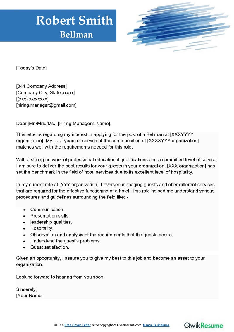 Food Service Manager Cover Letter Examples QwikResume
