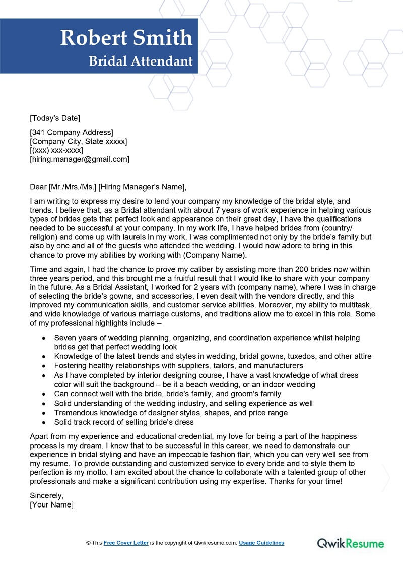Cover Letter For Bridal Consultant Job Cover Letter For Bridal Consultant Job