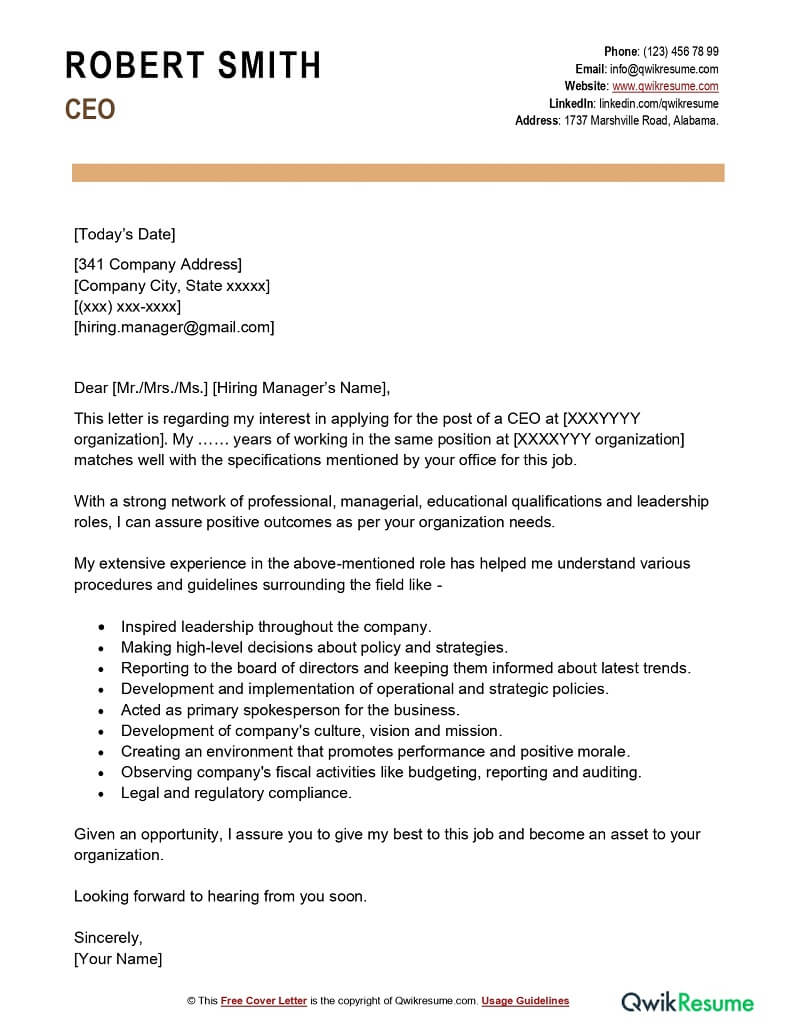 Board Member Cover Letter Examples QwikResume