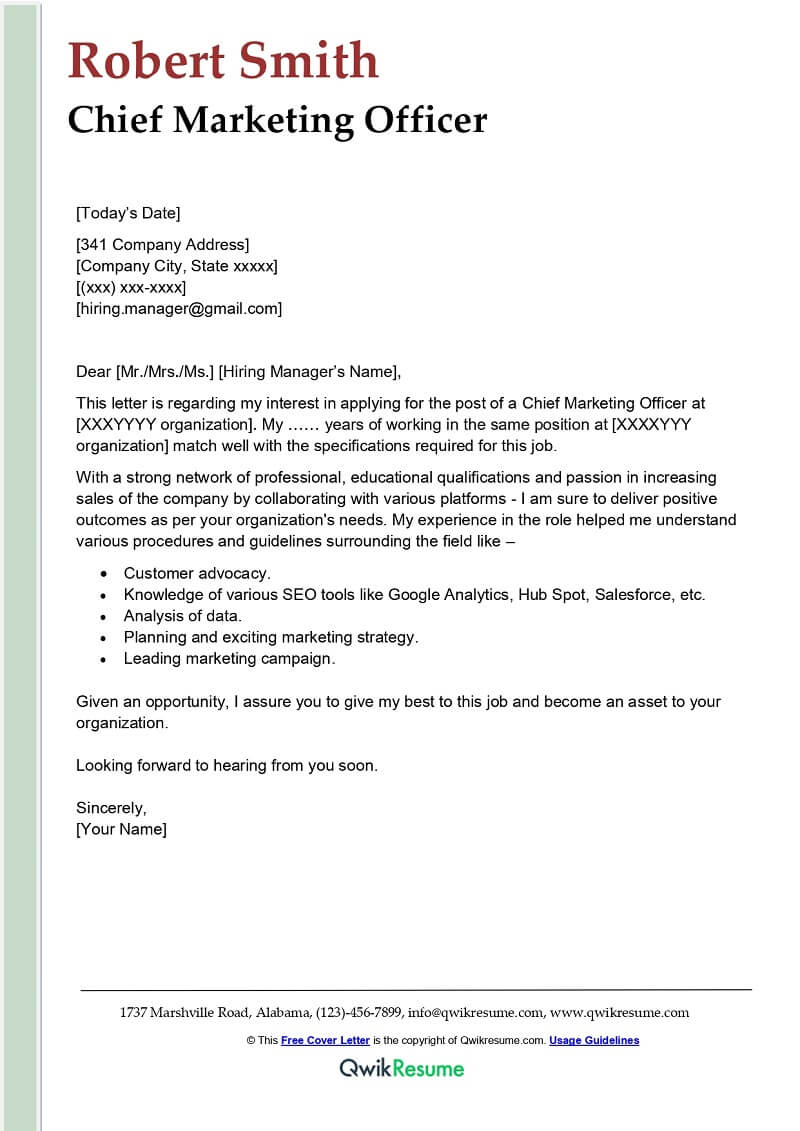 Campaign Manager Cover Letter Examples QwikResume