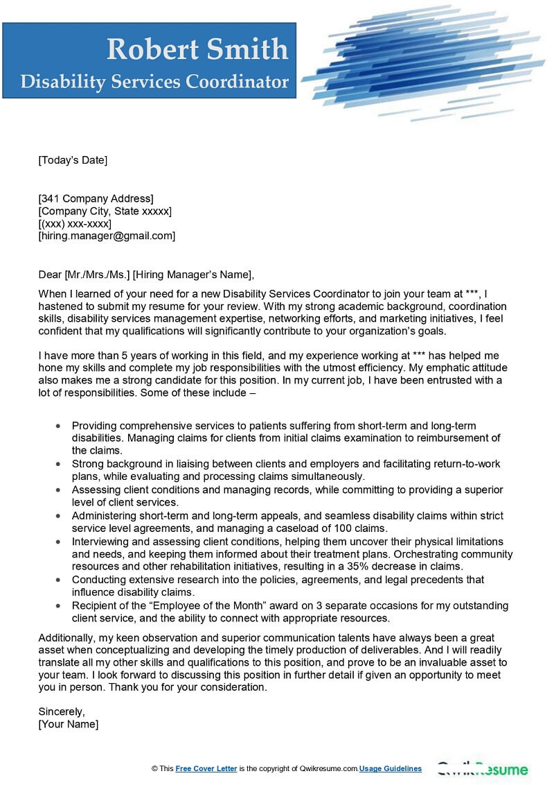 Recreation Aide Cover Letter Examples QwikResume