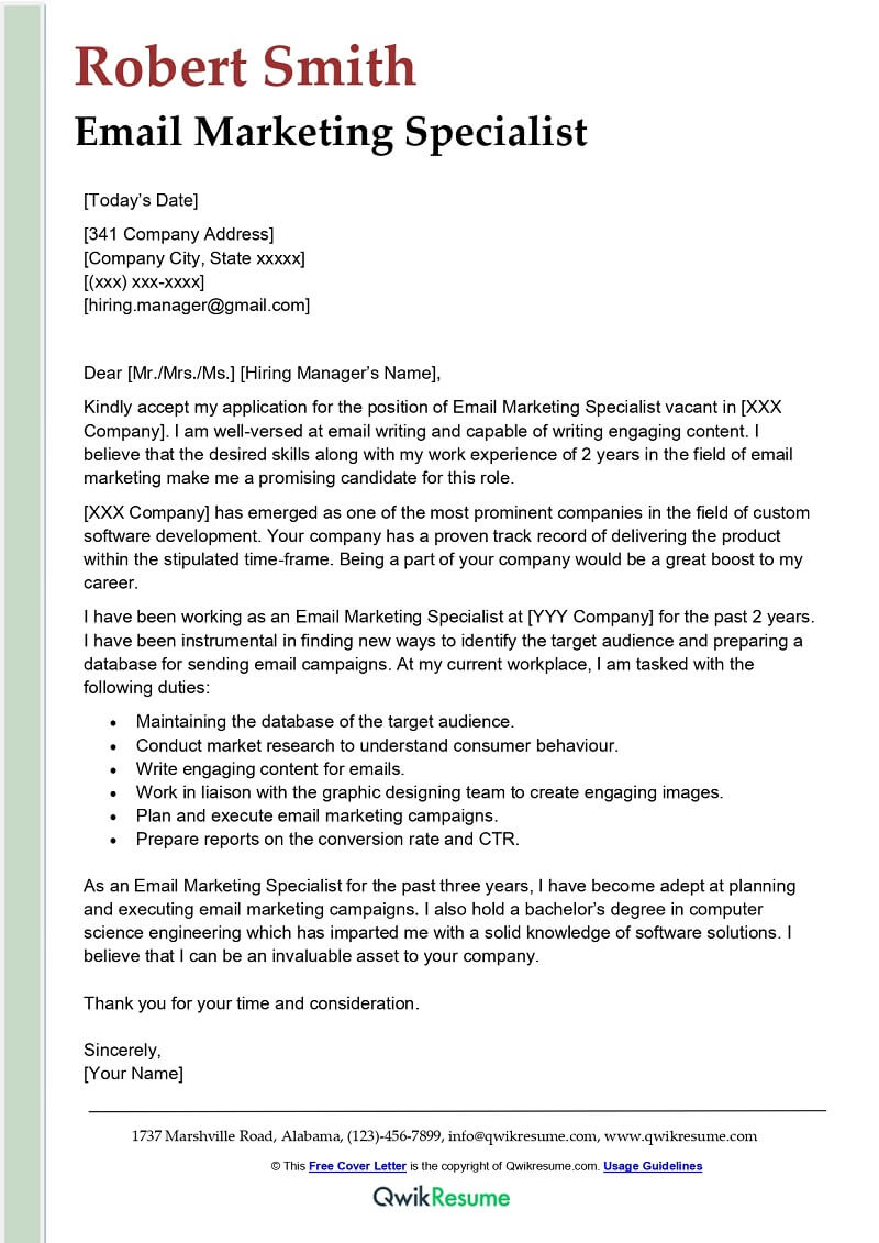 Key Account Manager Cover Letter Examples QwikResume