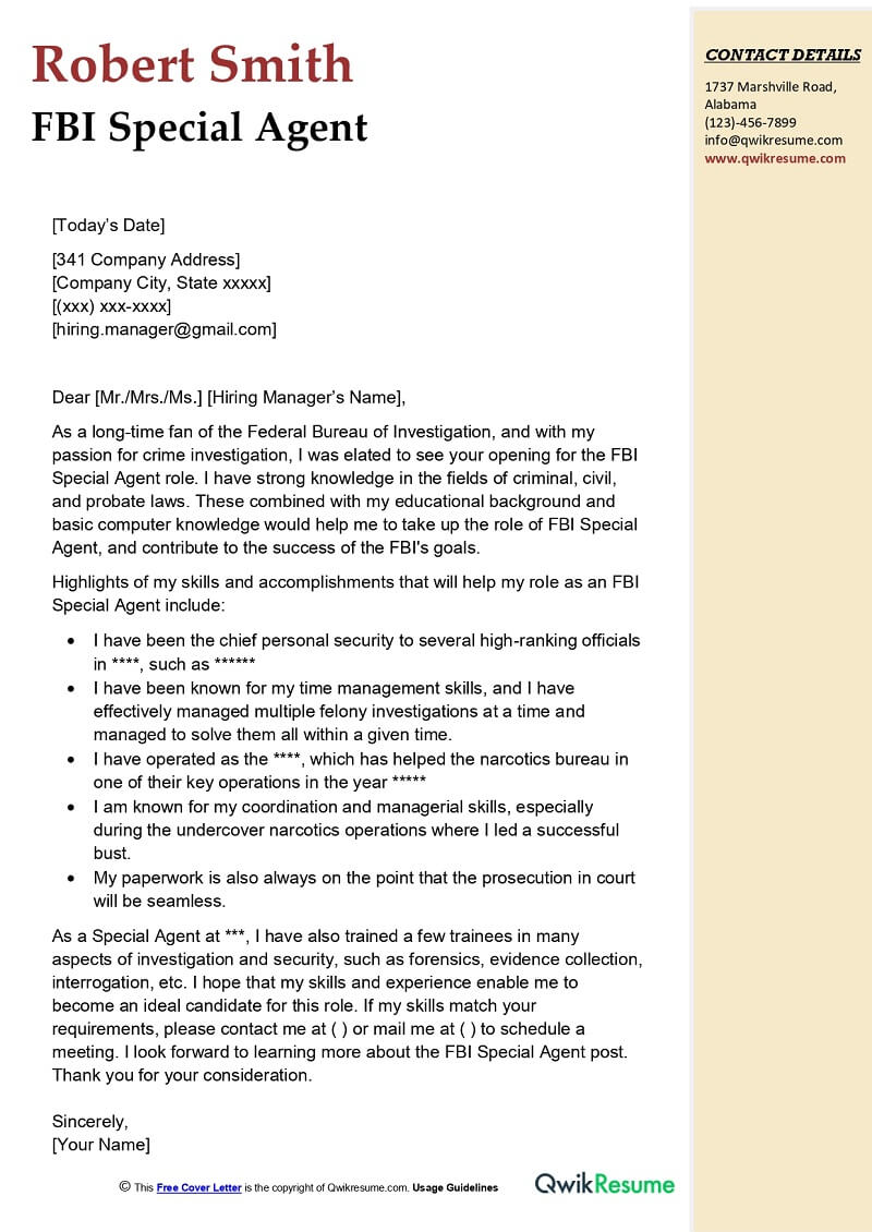 Fbi Special Agent Job Description