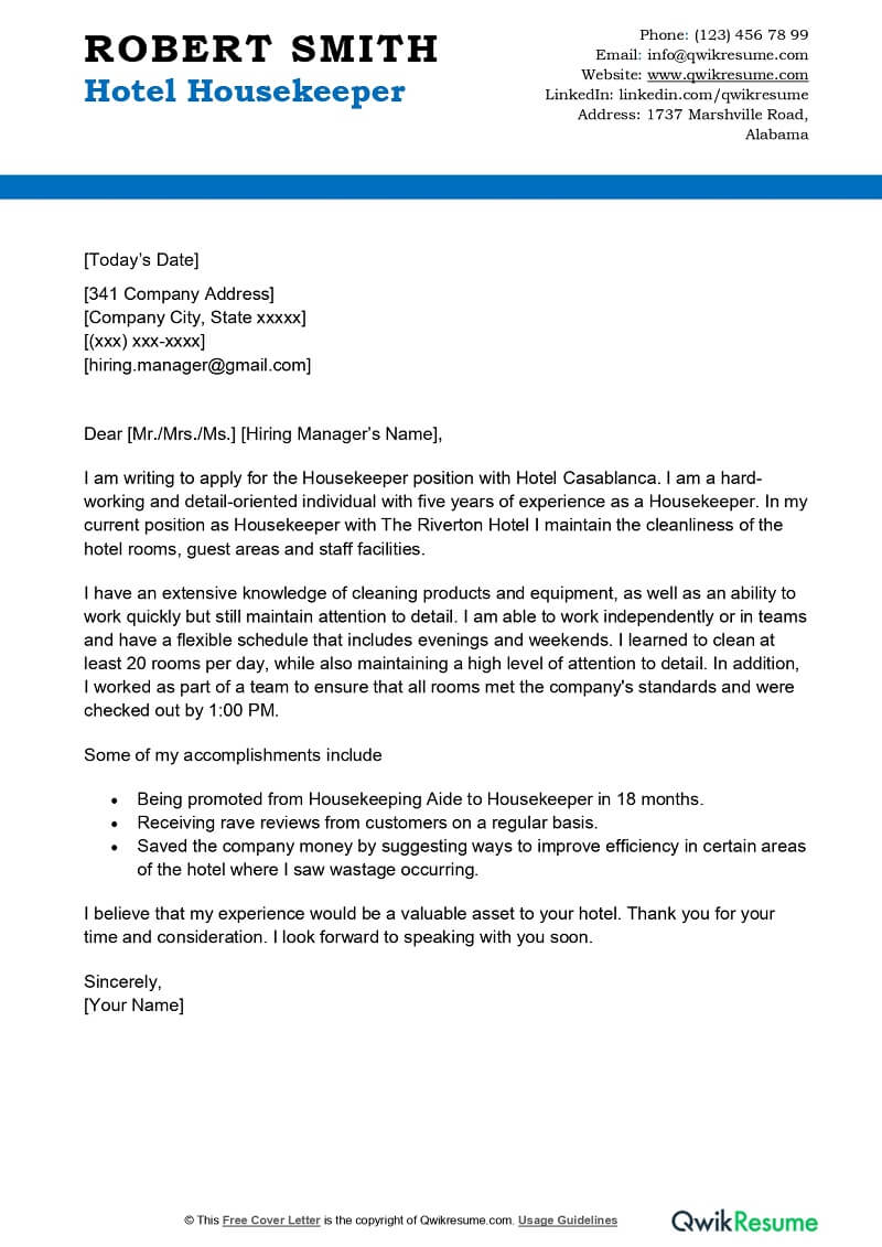 Assistant Food And Beverage Manager Cover Letter Examples QwikResume