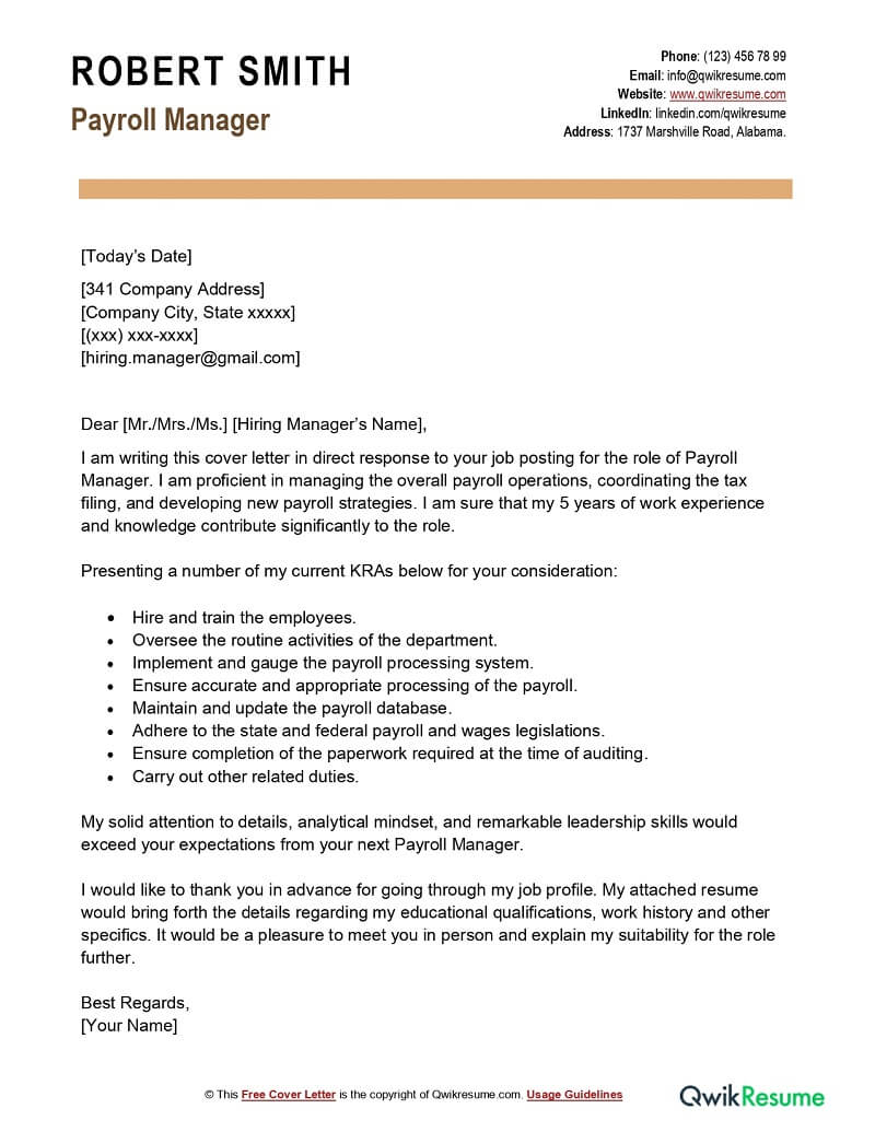 Fundraiser Cover Letter Examples QwikResume