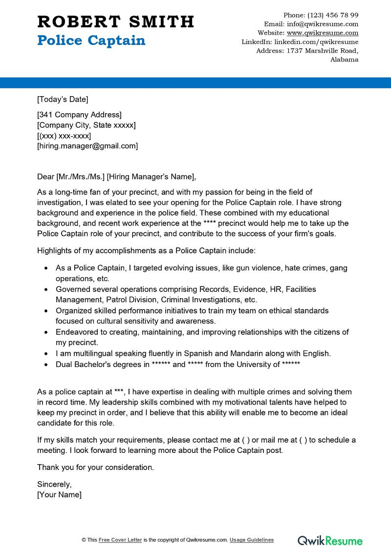 Police Sergeant Cover Letter Examples Qwikresume Vrogue co