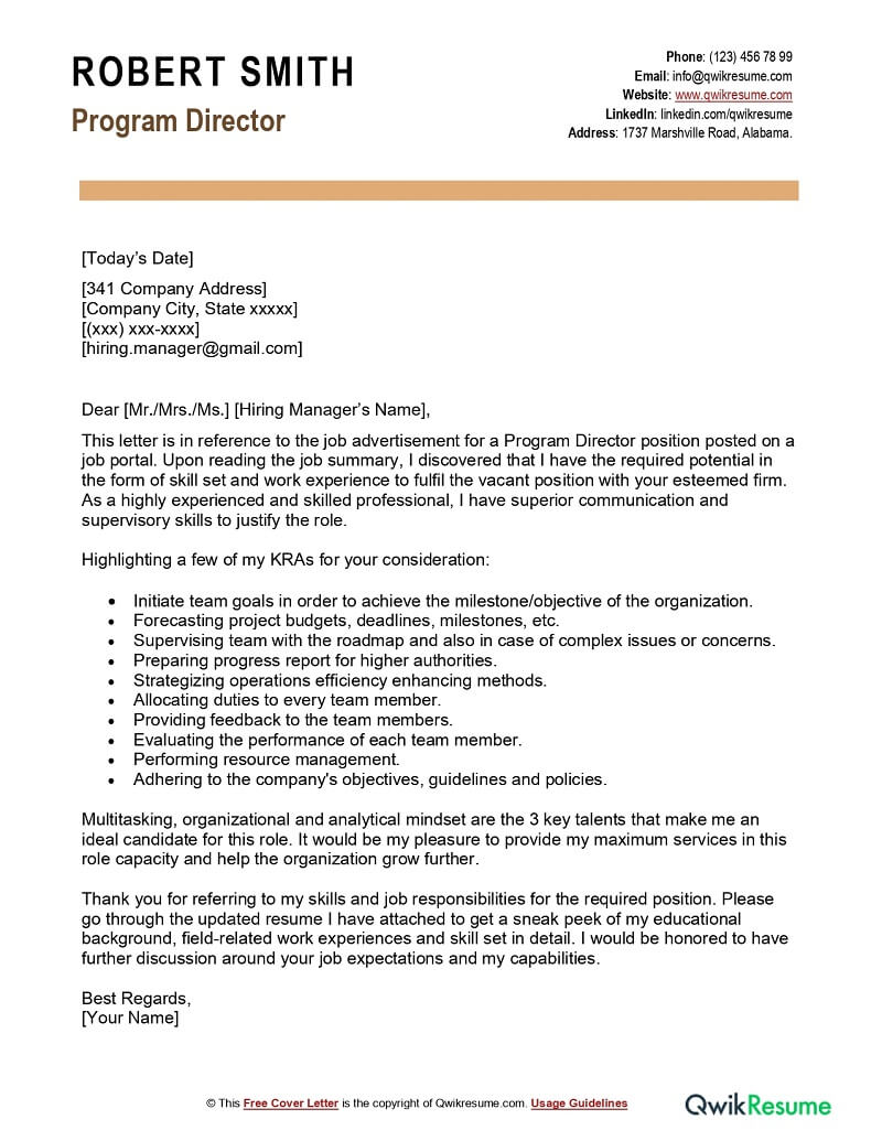Director Cover Letter Saomleghhrfbe