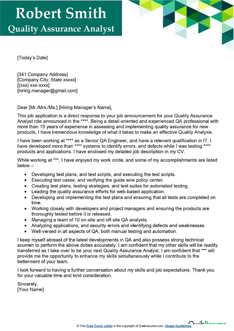 Production Chemist Cover Letter Examples QwikResume
