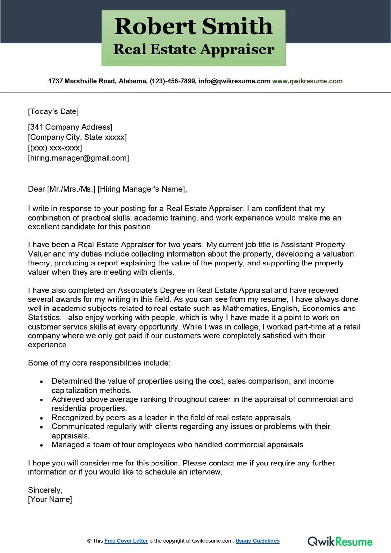 Cover Letter Examples 2022 Free Download