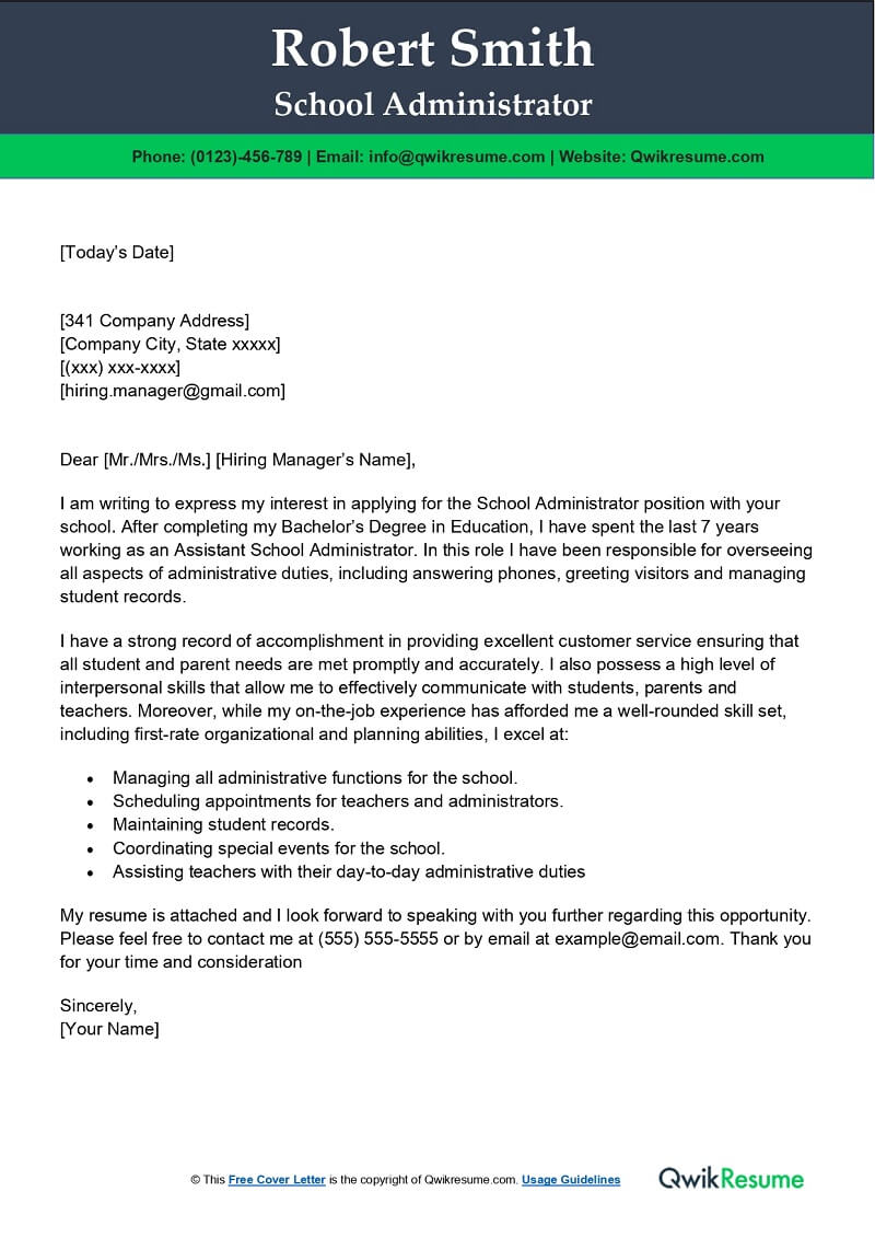  Sample Application Letter For School Admission 27 Admission Letter 