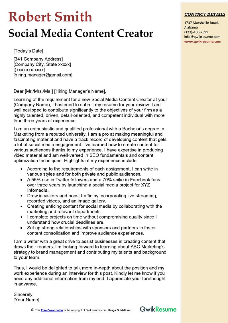 Freelance Translator Cover Letter Examples QwikResume