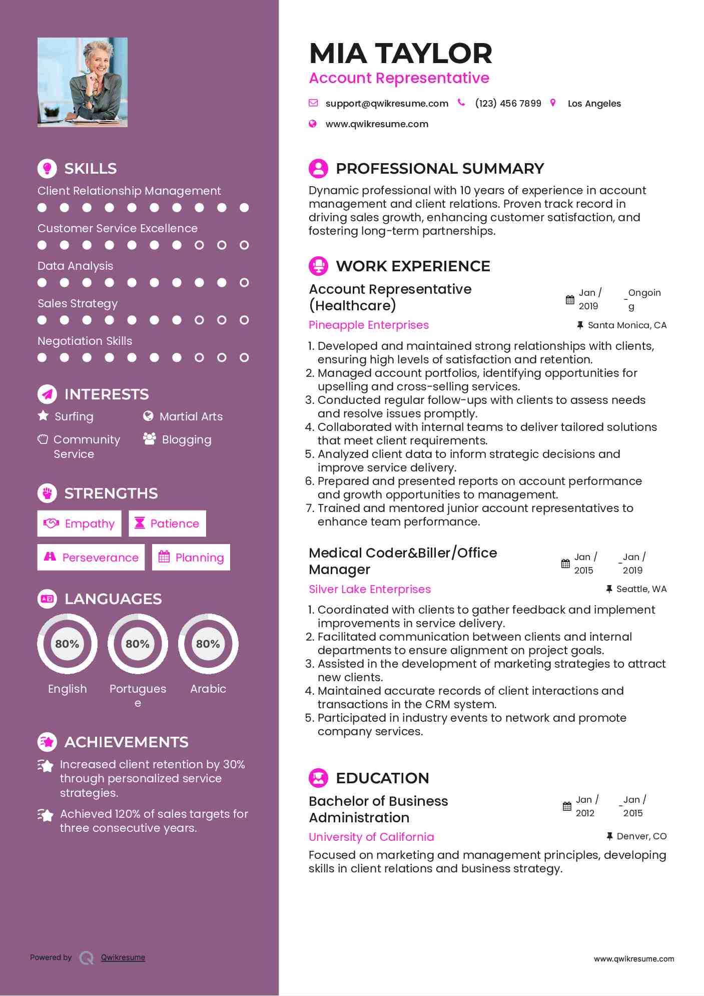 Account Representative Resume Samples QwikResume account-representative-resume-samples-qwikresume