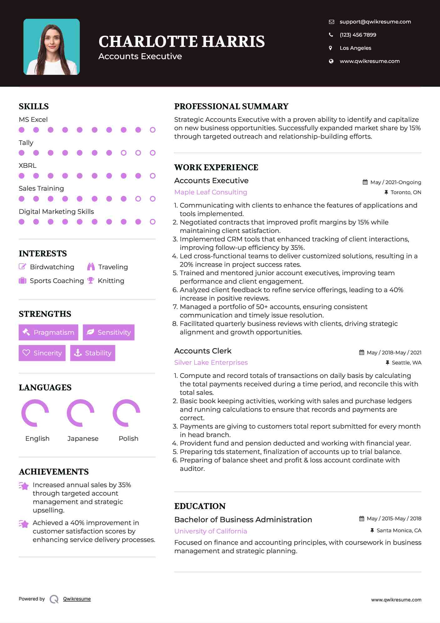 Account Executive Resume Format In Word Download India 1 Choose The 
