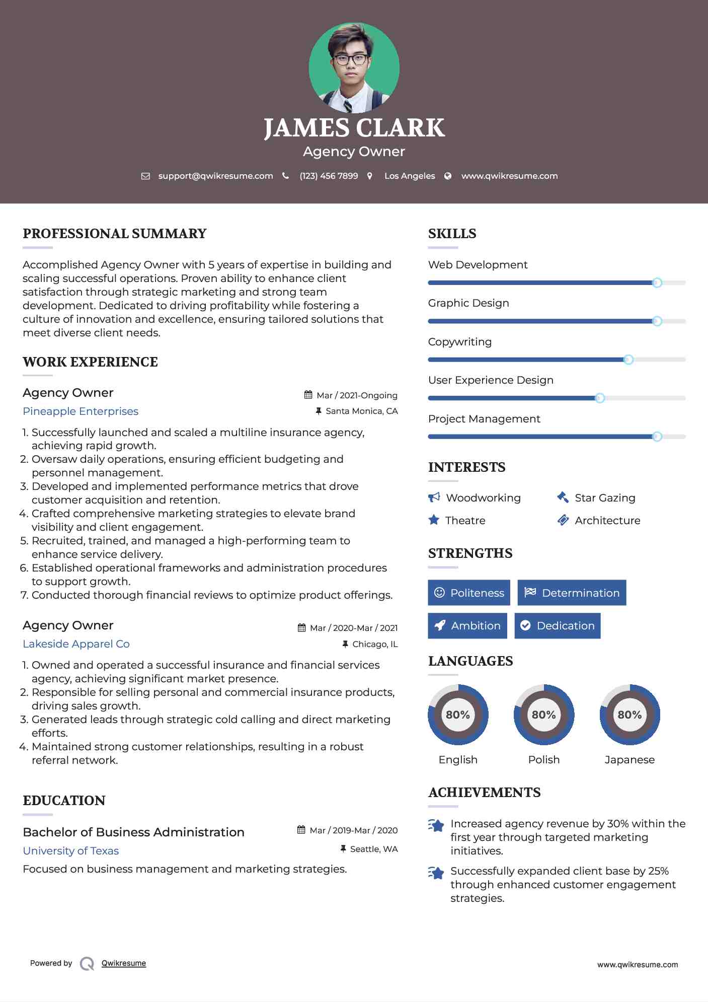 Agency Owner Resume Samples QwikResume agency-owner-resume-samples-qwikresume