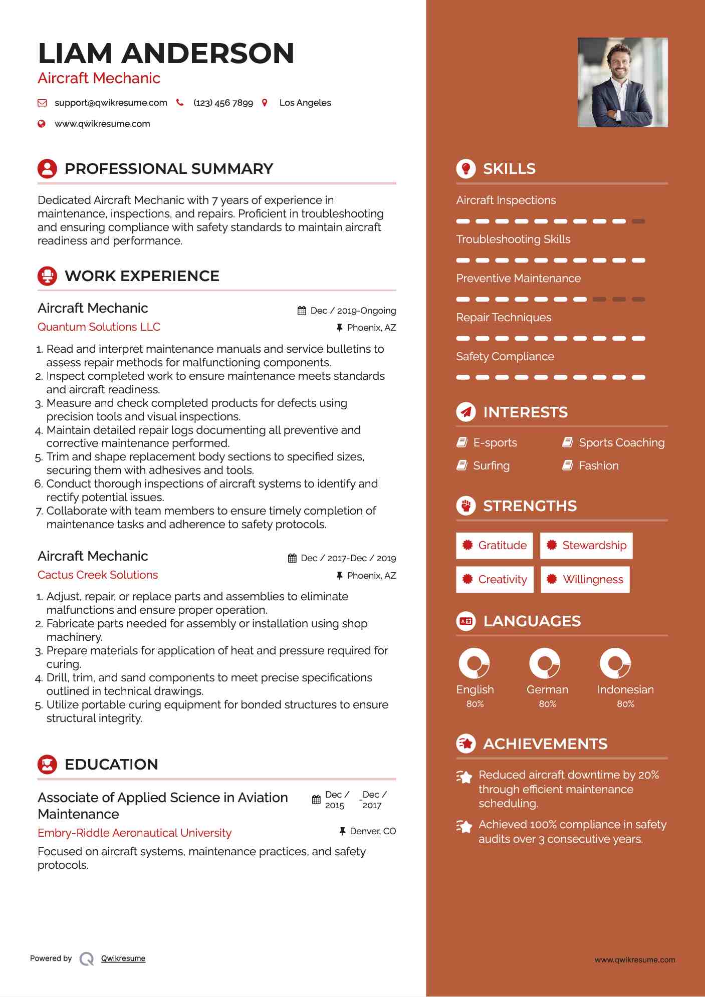 Fire Safety Inspector Cv July 2021