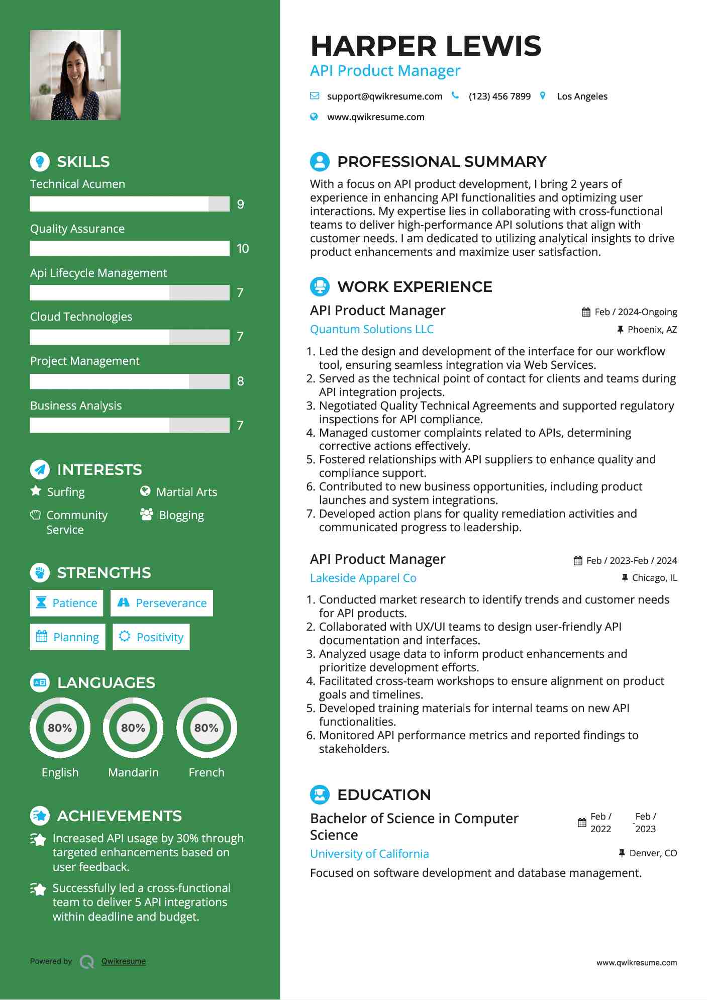 10+ API Product Manager Resume Samples & Templates for 2025