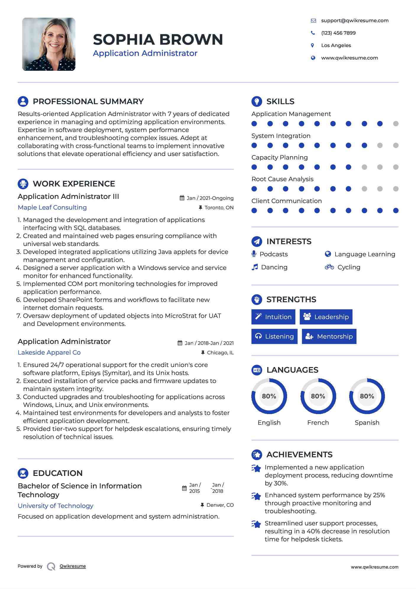 10+ Application Administrator Resume Samples & Templates for 2025