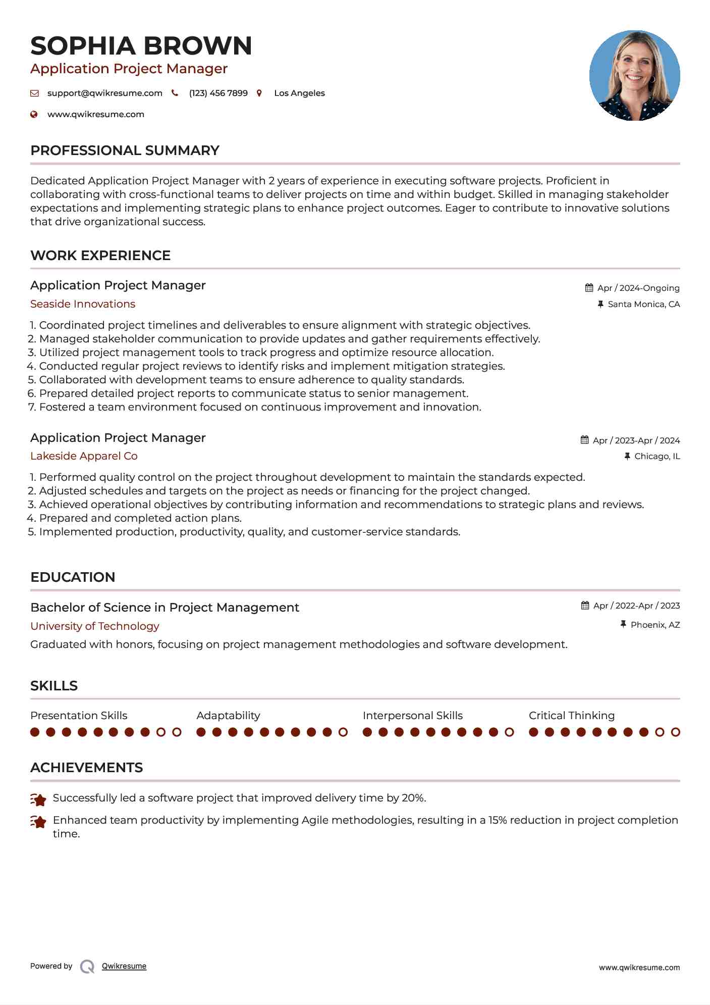 10+ Project Manager Resume Samples & Templates for 2025