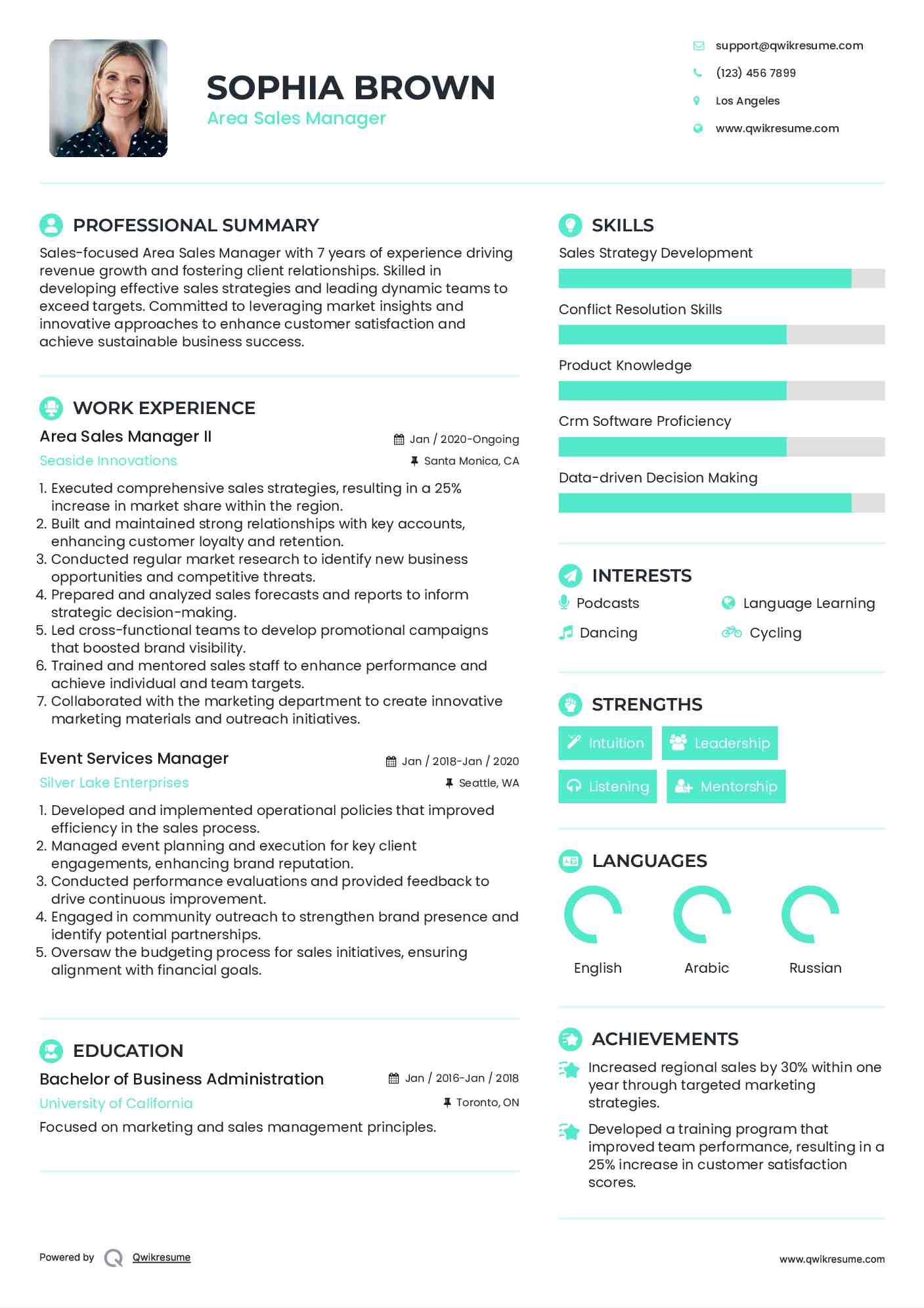 Area Sales Manager Fmcg Resume Sample Area Sales Manager Resume 