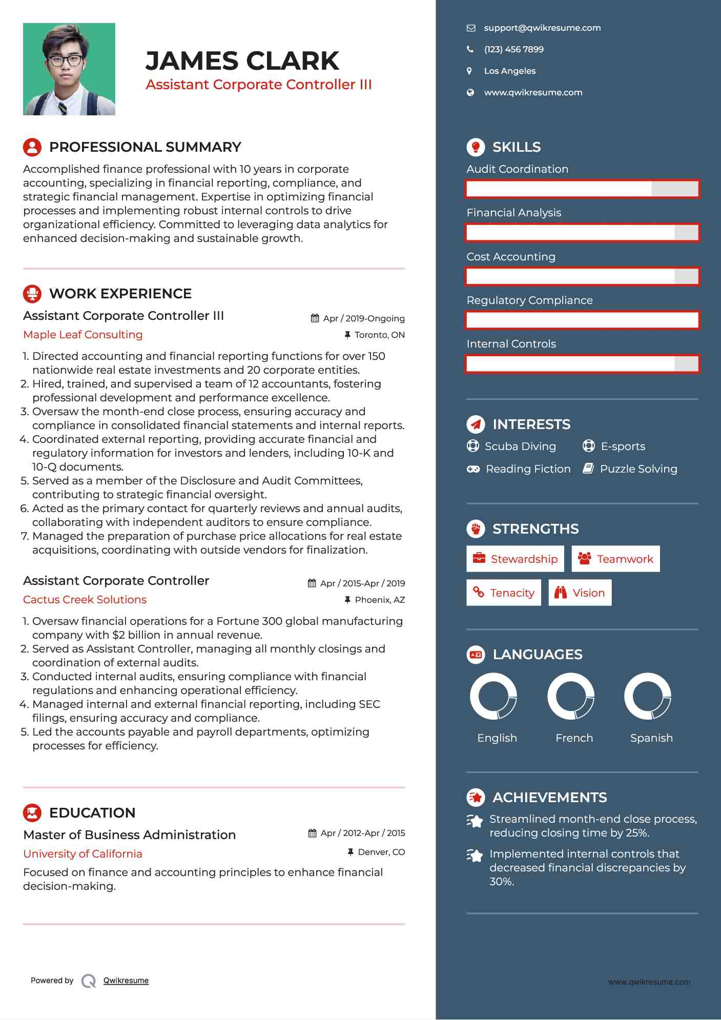 10+ Corporate Controller Resume Samples & Templates for 2025