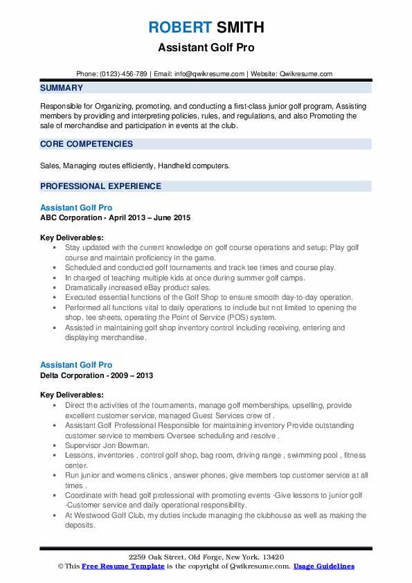 Golf Course Assistant Resume Examples Orkin Pest Control Branch Account ...