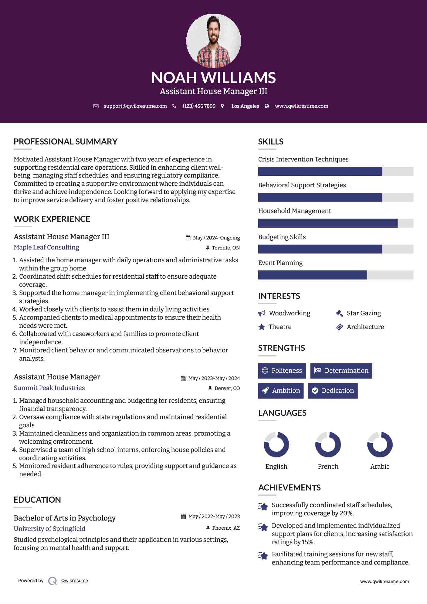 10 House Manager Resume Samples And Templates For 2025 