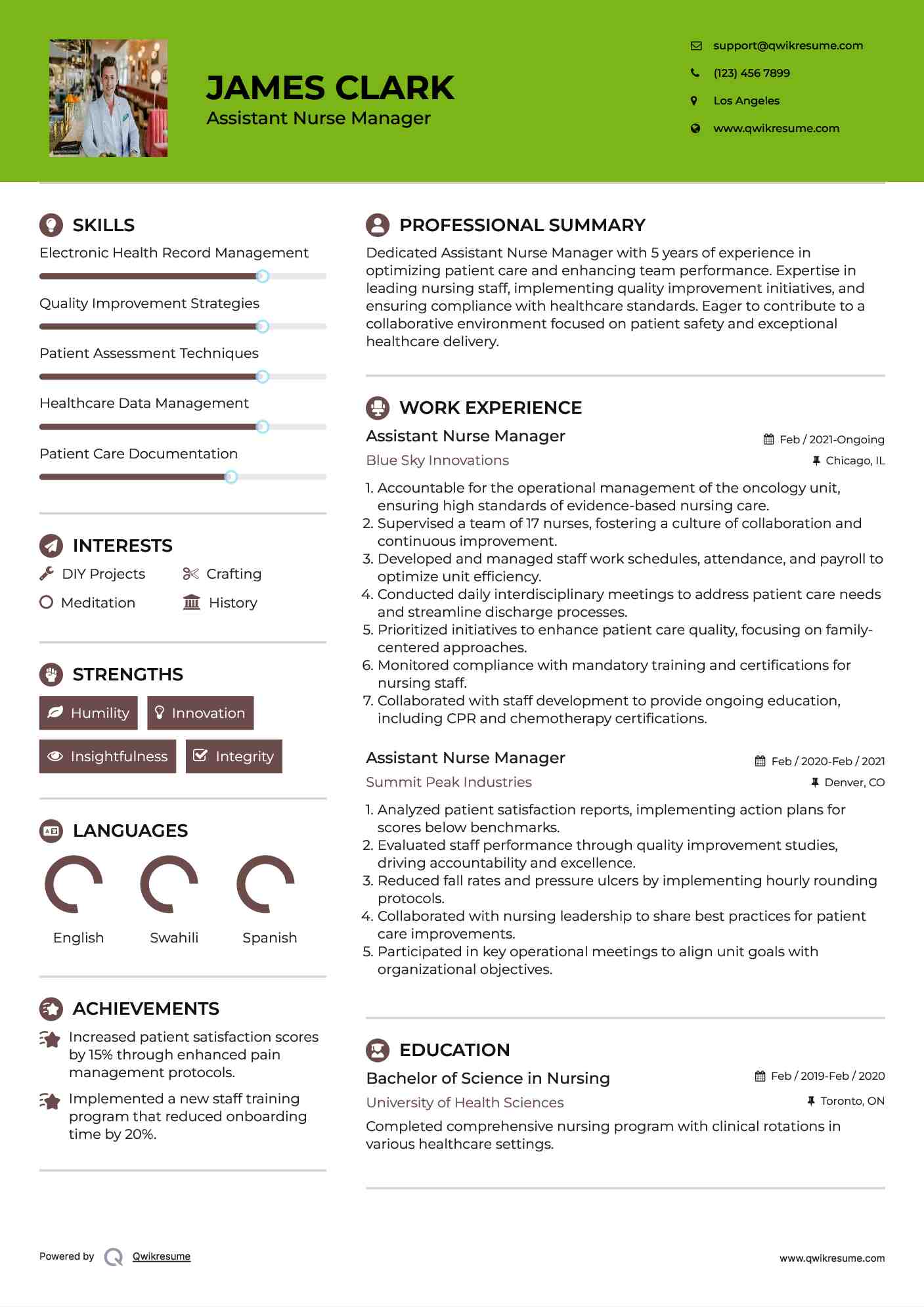 Nursing Assistant Resume