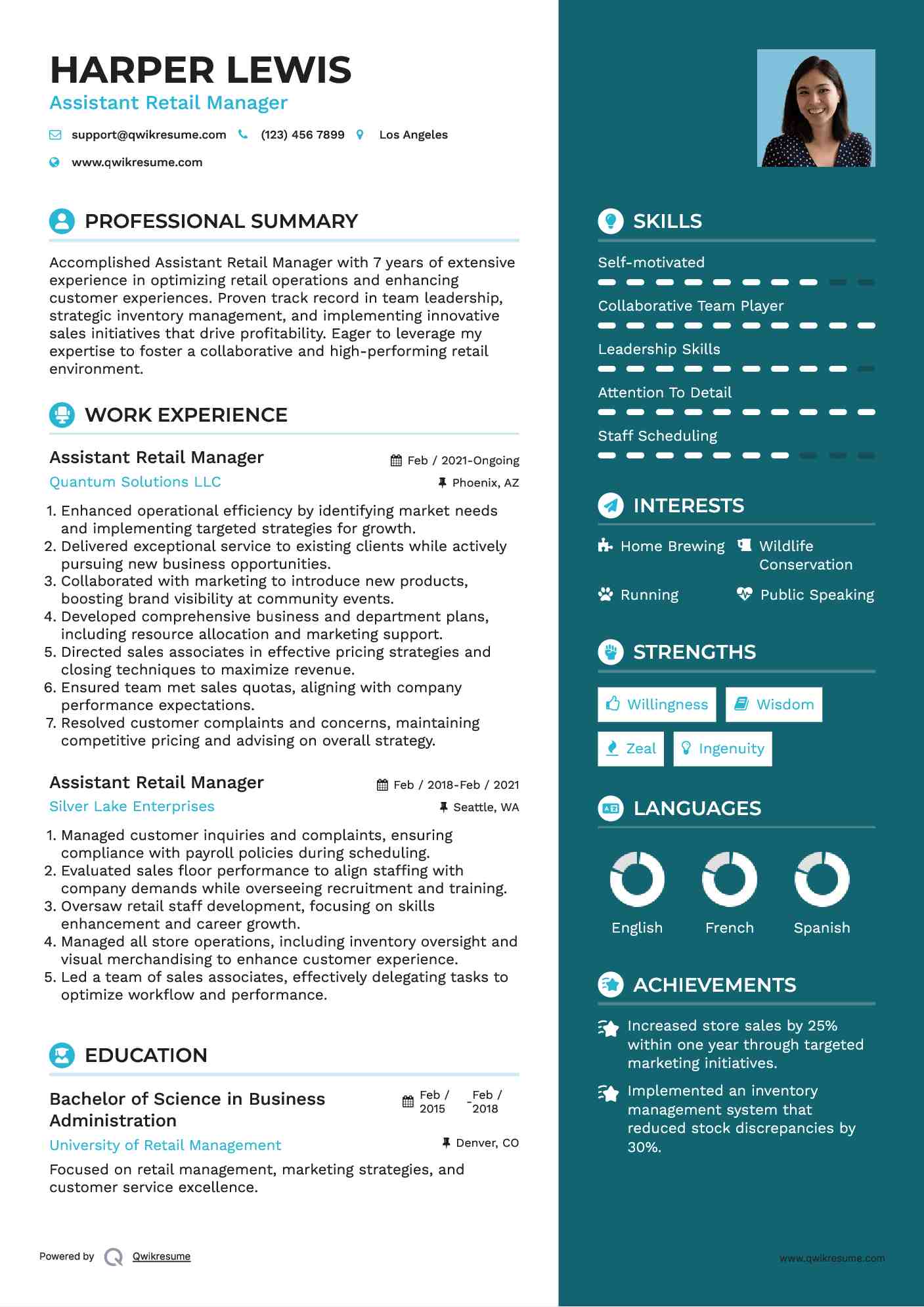 31 Sample Resume Supermarket Retail Assistant Pictures Sample 