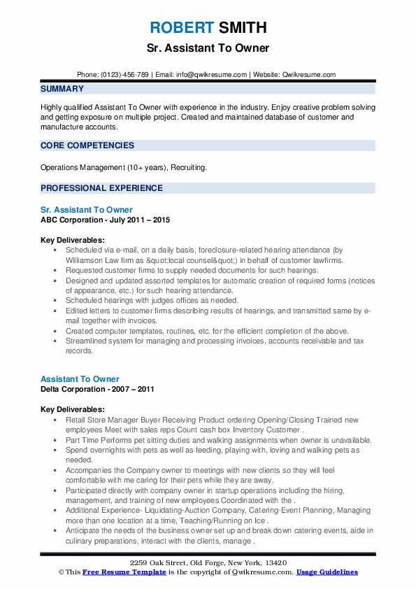Assistant To Owner Resume Samples QwikResume assistant-to-owner-resume-samples-qwikresume