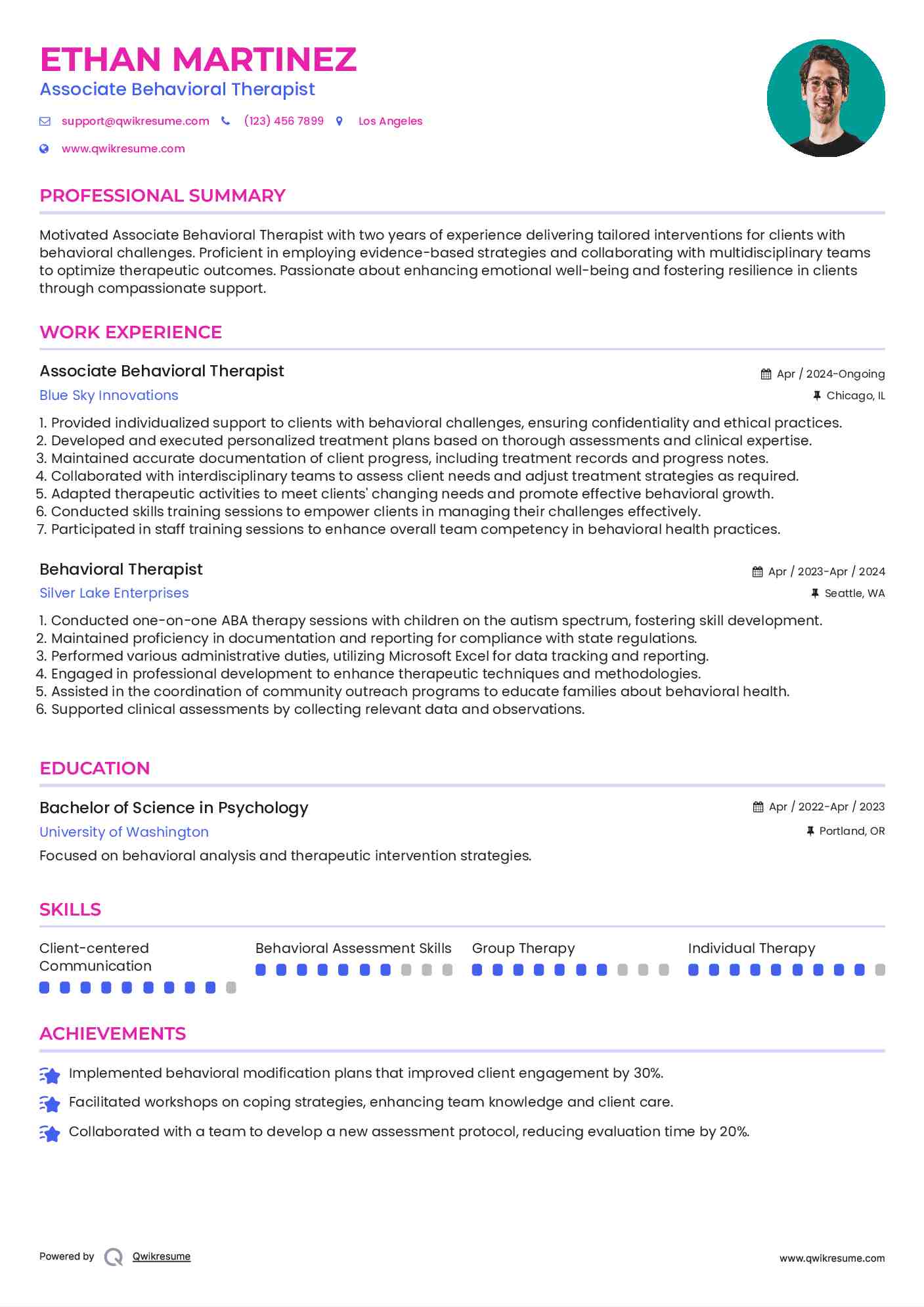 Behavioral Therapist Resume Skills Nathan Behavioral Therapist Resume Skills Nathan