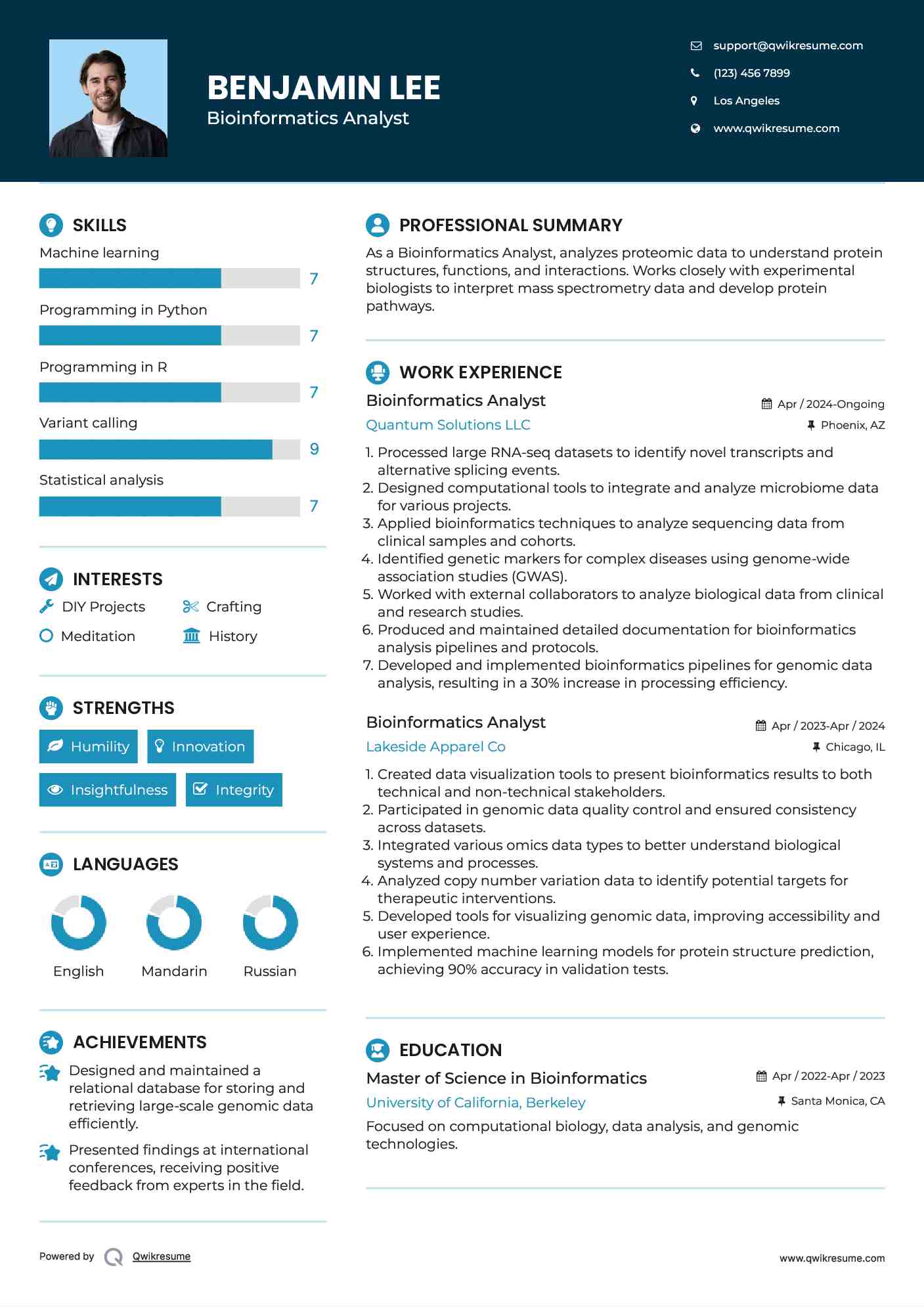 10+ Bioinformatics Analyst Resume Samples & Templates for 2025 10+ Bioinformatics Analyst Resume Samples & Templates for 2025