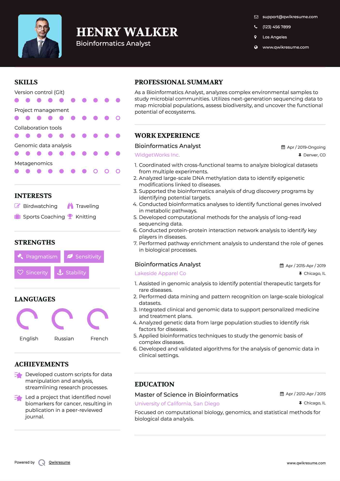 10+ Bioinformatics Analyst Resume Samples & Templates for 2025 10+ Bioinformatics Analyst Resume Samples & Templates for 2025