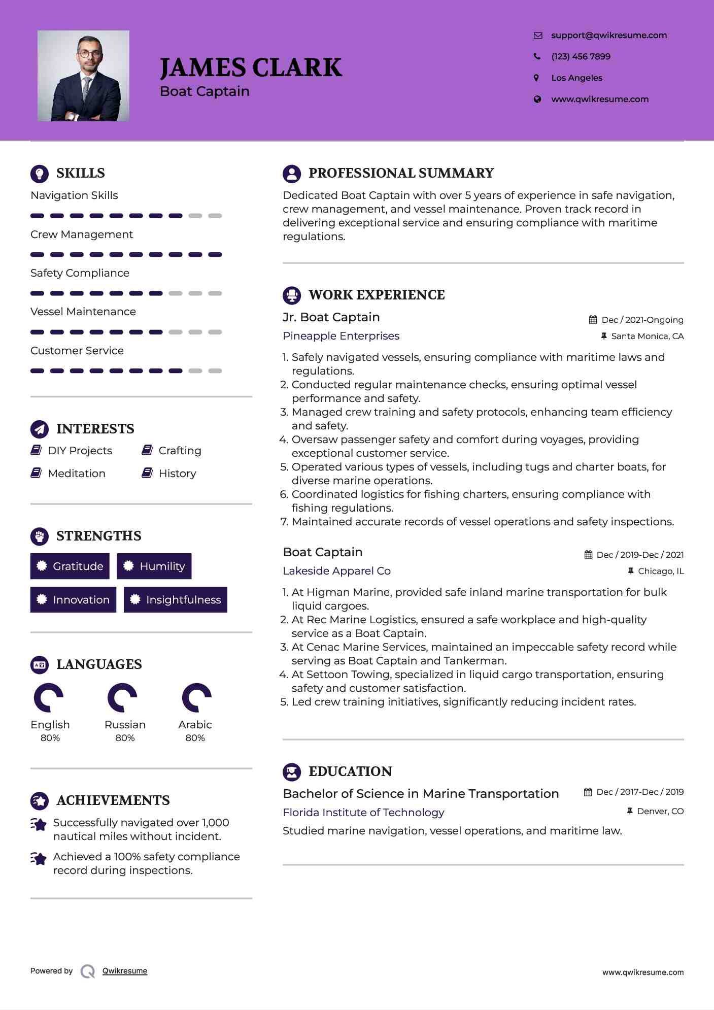 Deckhand Yacht Cv Template Contoh Gambar Template