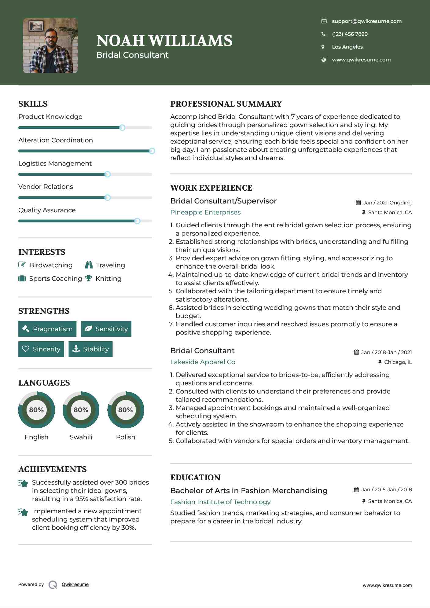 Bridal Consultant Resume Samples QwikResume Bridal Consultant Resume Samples QwikResume