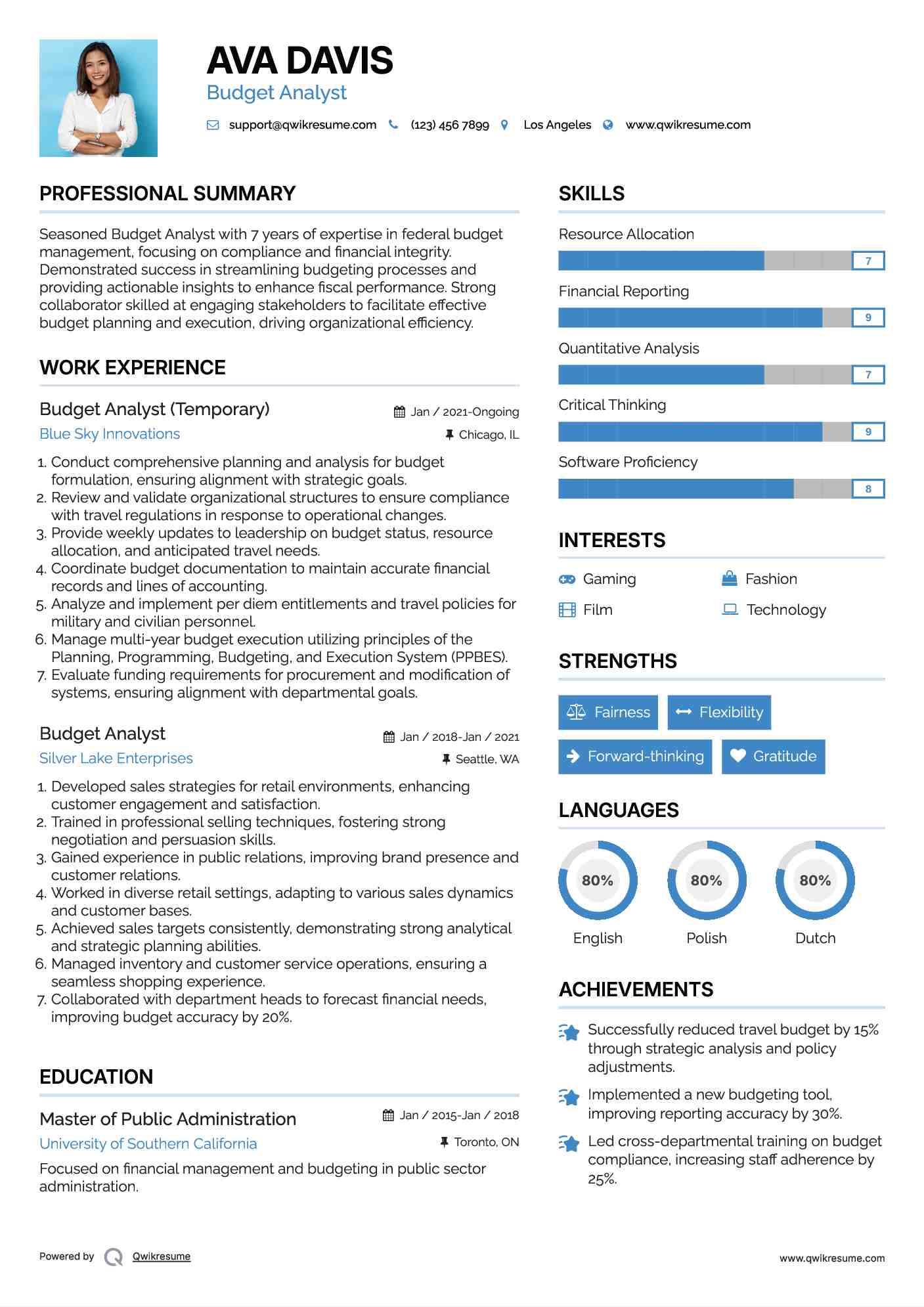 Budget Analyst Resume Samples QwikResume Budget Analyst Resume Samples QwikResume