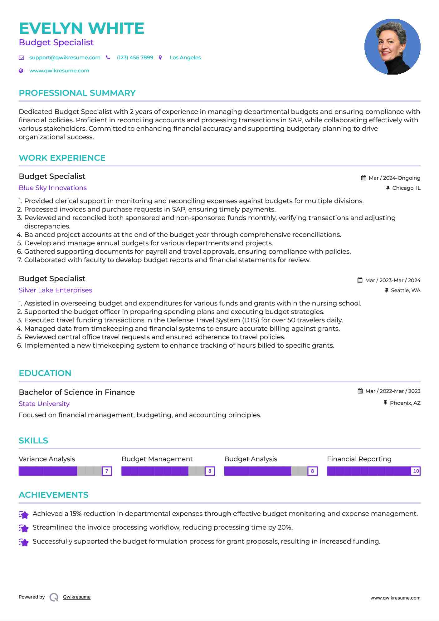 Budget Specialist Resume Samples QwikResume budget-specialist-resume-samples-qwikresume