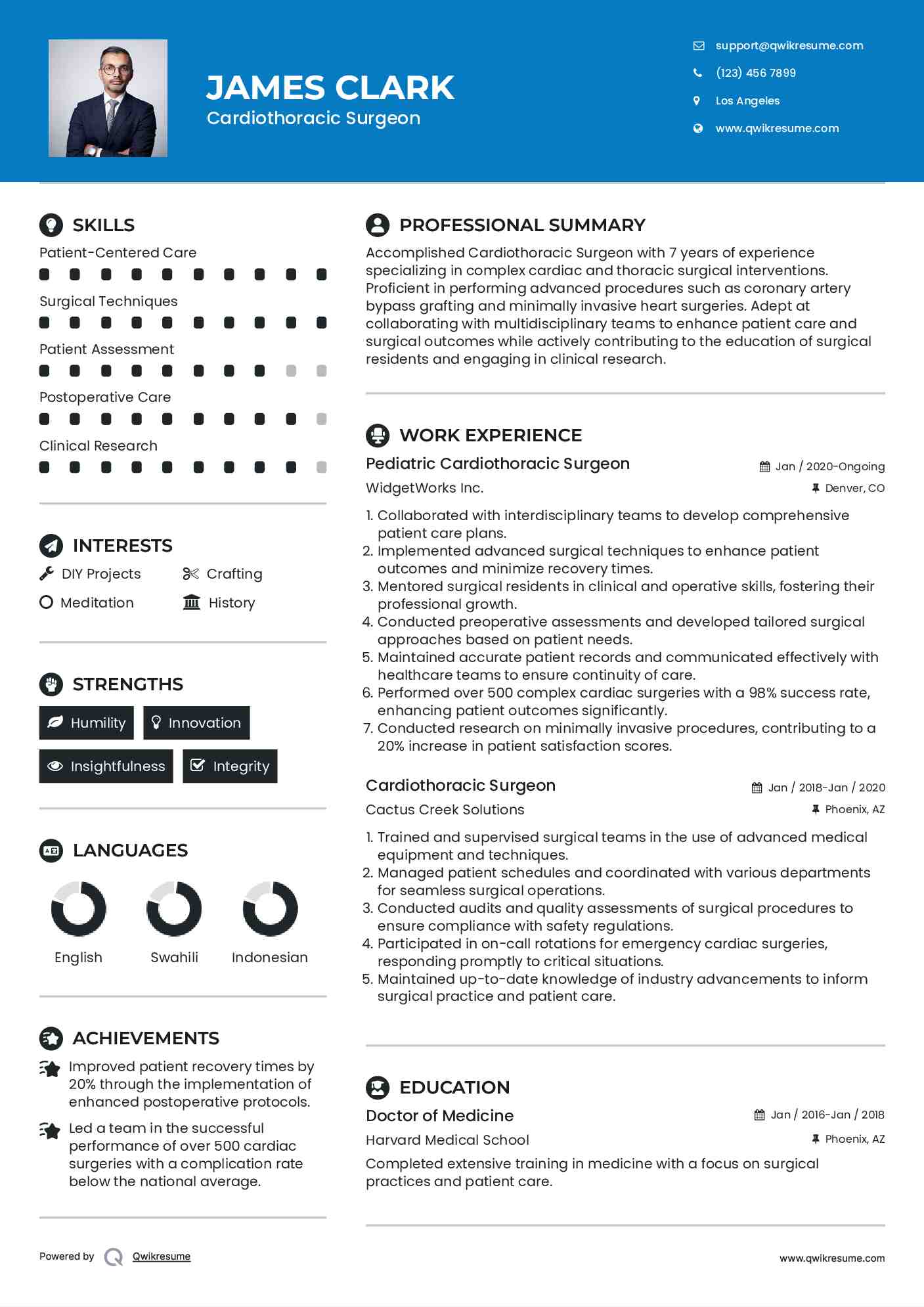 10+ Cardiothoracic Surgeon Resume Samples & Templates for 2025 10+ Cardiothoracic Surgeon Resume Samples & Templates for 2025