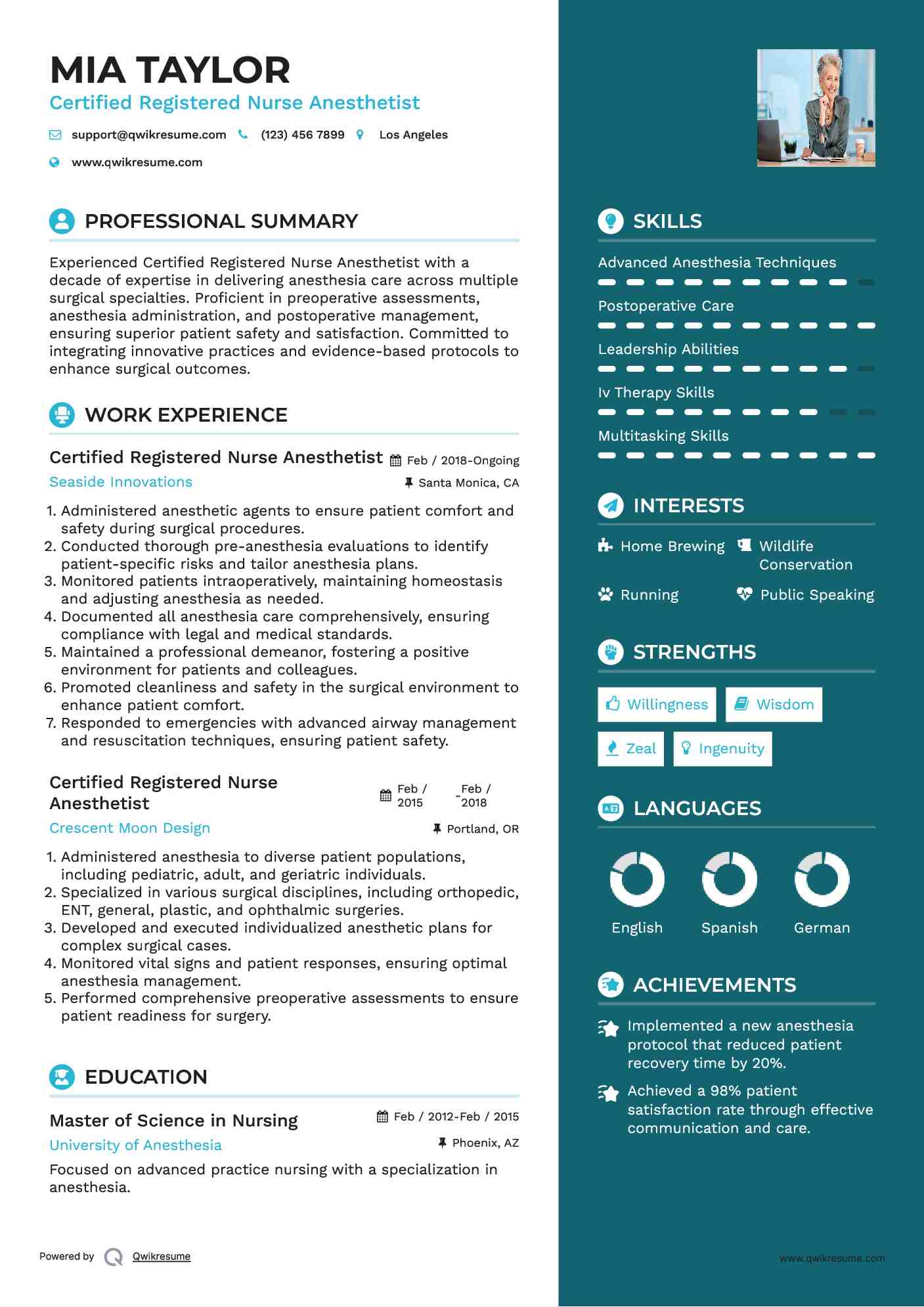 Crna Cv Template
