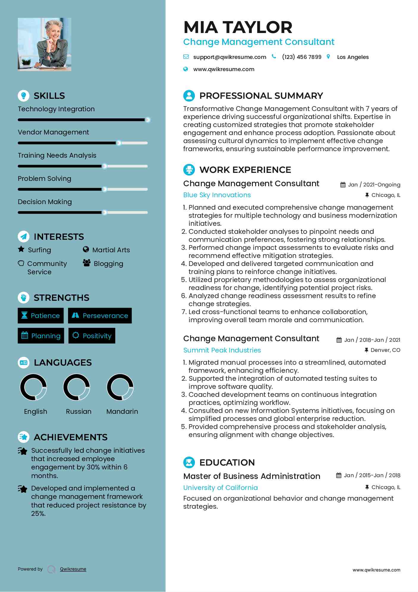 Change Management Consultant Resume Samples QwikResume change-management-consultant-resume-samples-qwikresume