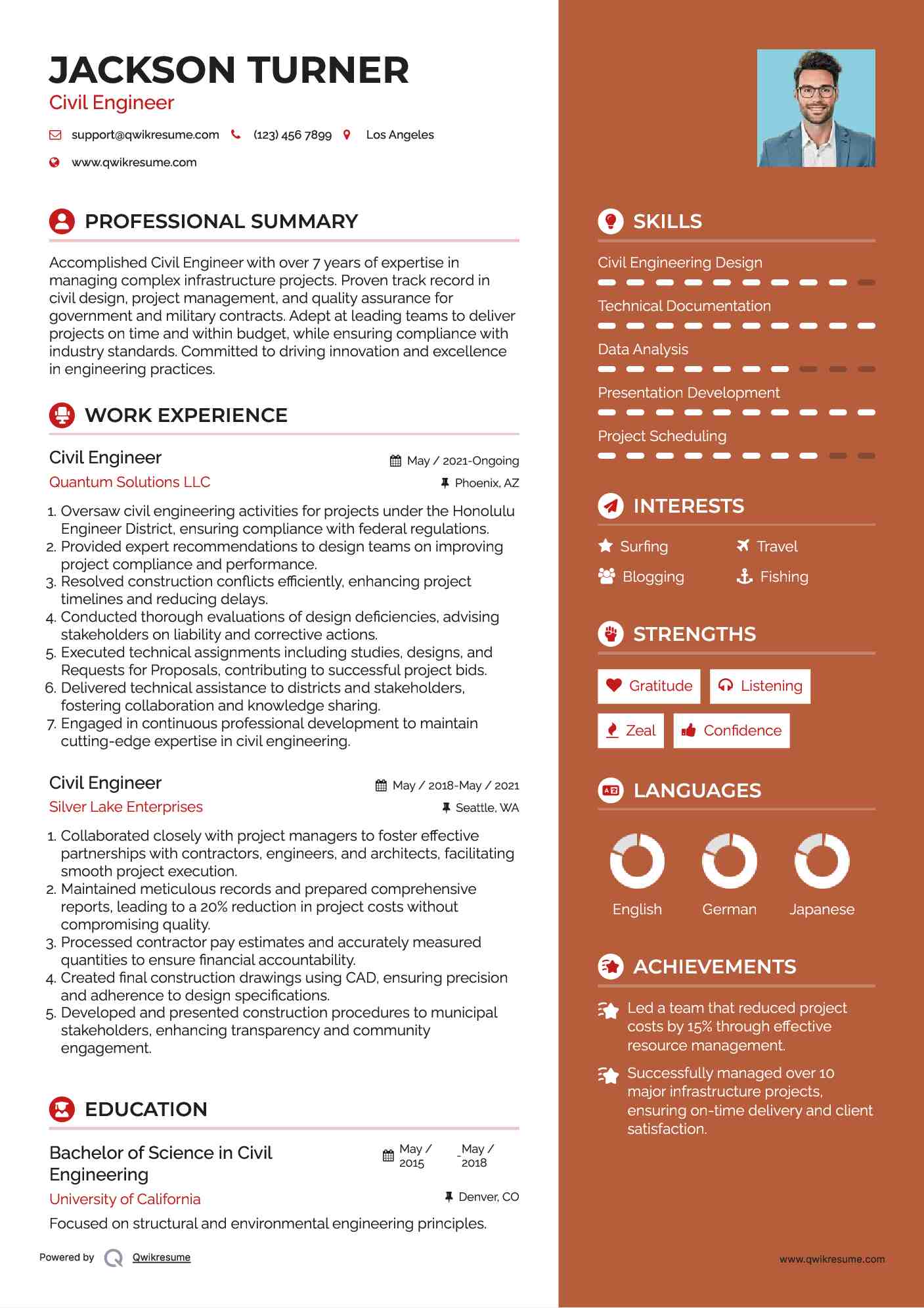 Sample Resume For Civil Engineer Karenkareninaxd