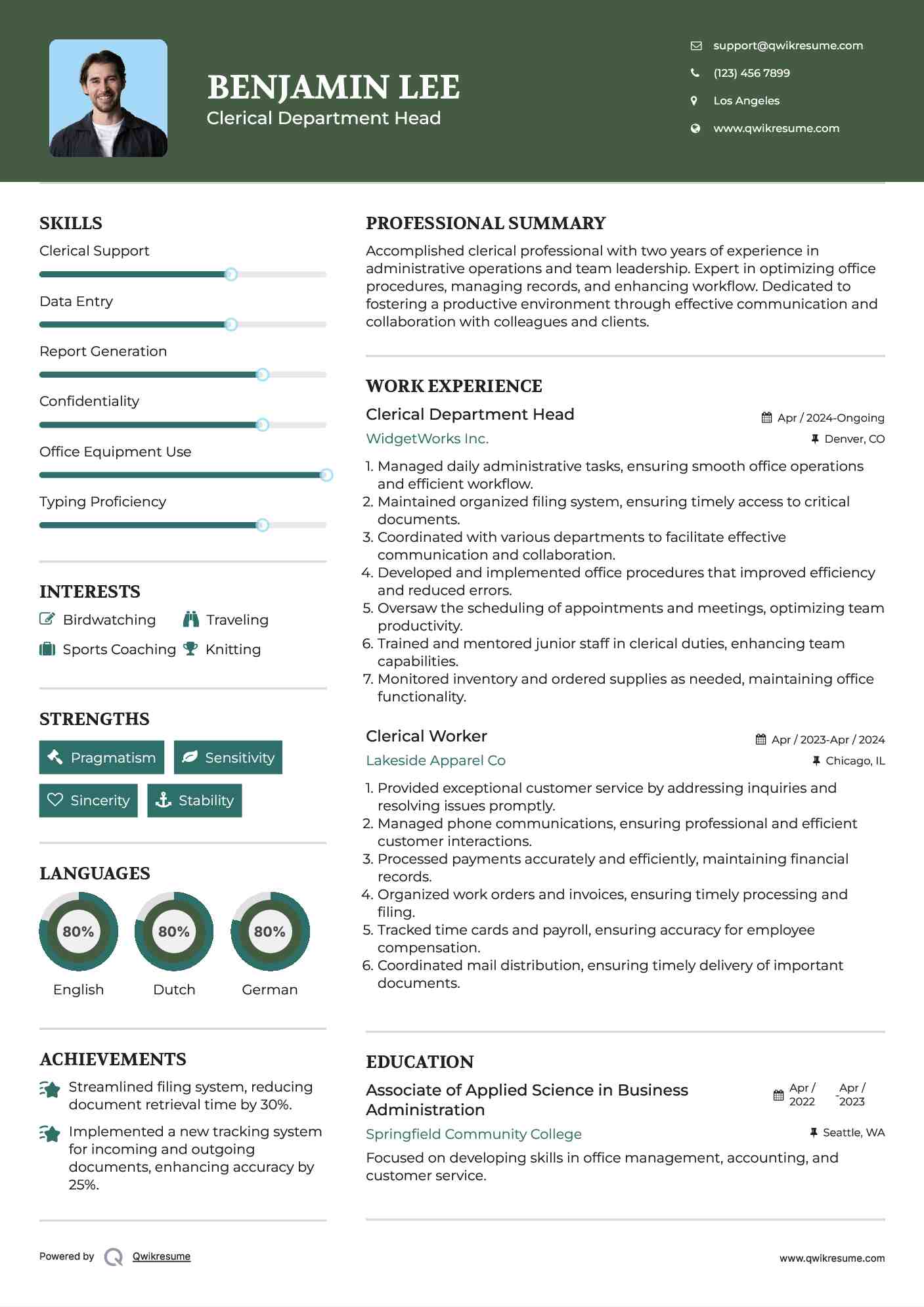 10+ Clerical Worker Resume Samples & Templates For 2025