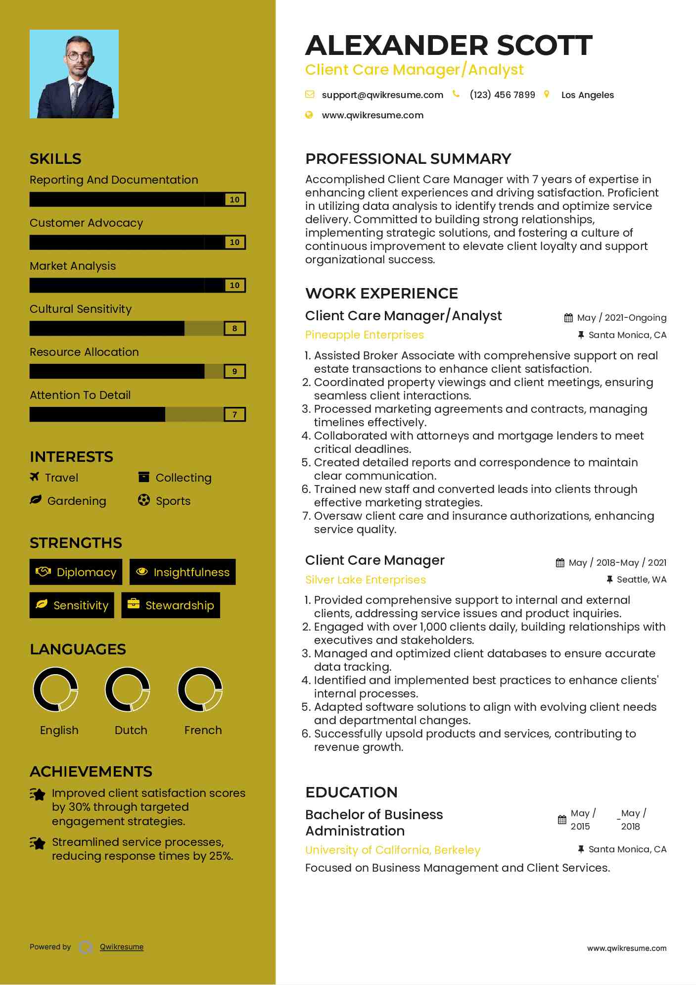 Client Care Manager Resume Samples QwikResume Client Care Manager Resume Samples QwikResume