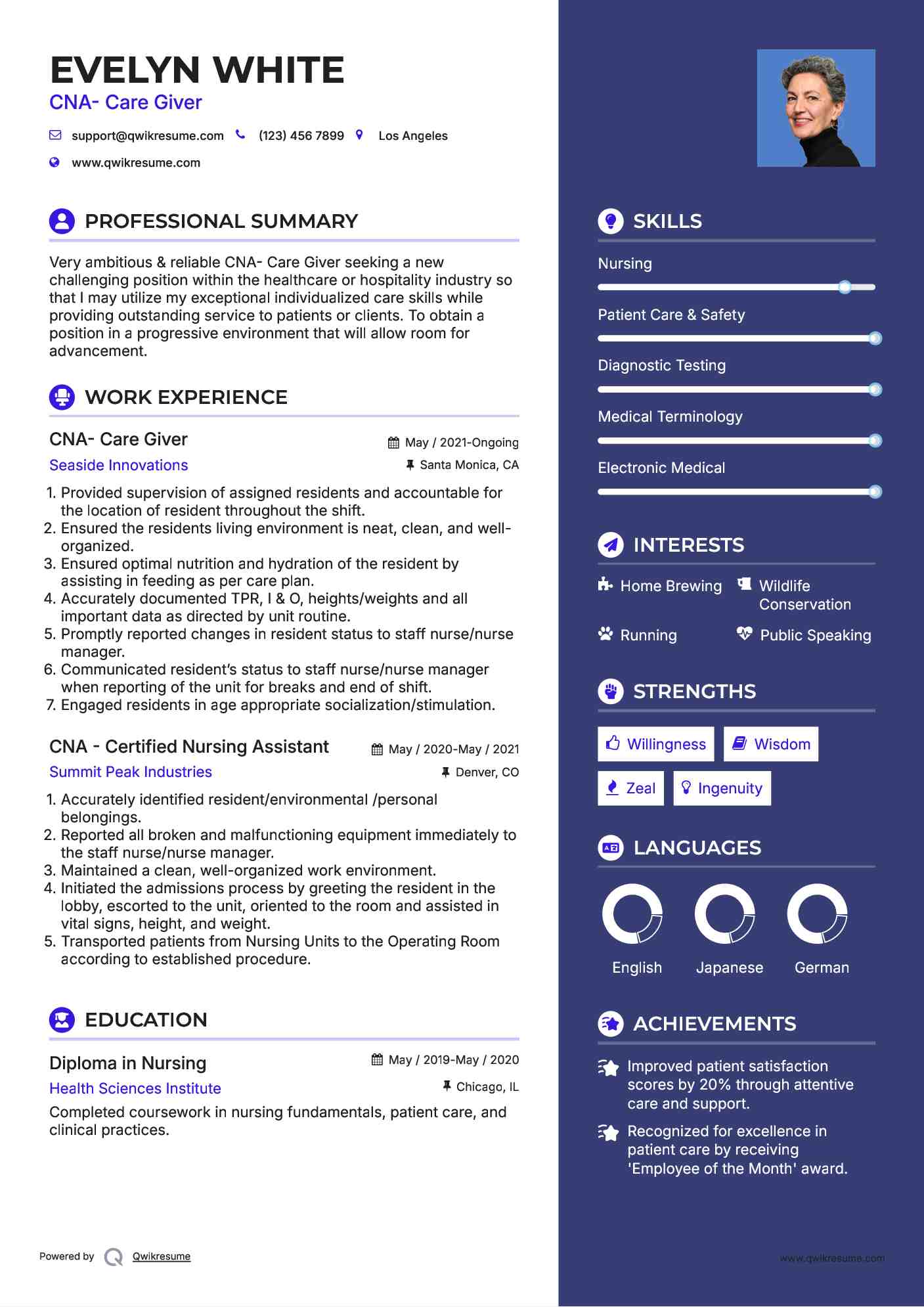 Free Resume Templates For Certified Nursing Assistant PRINTABLE TEMPLATES