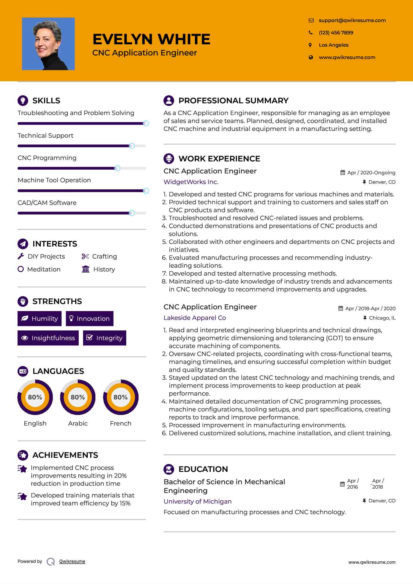 10 Cnc Application Engineer Resume Samples And Templates For 2025