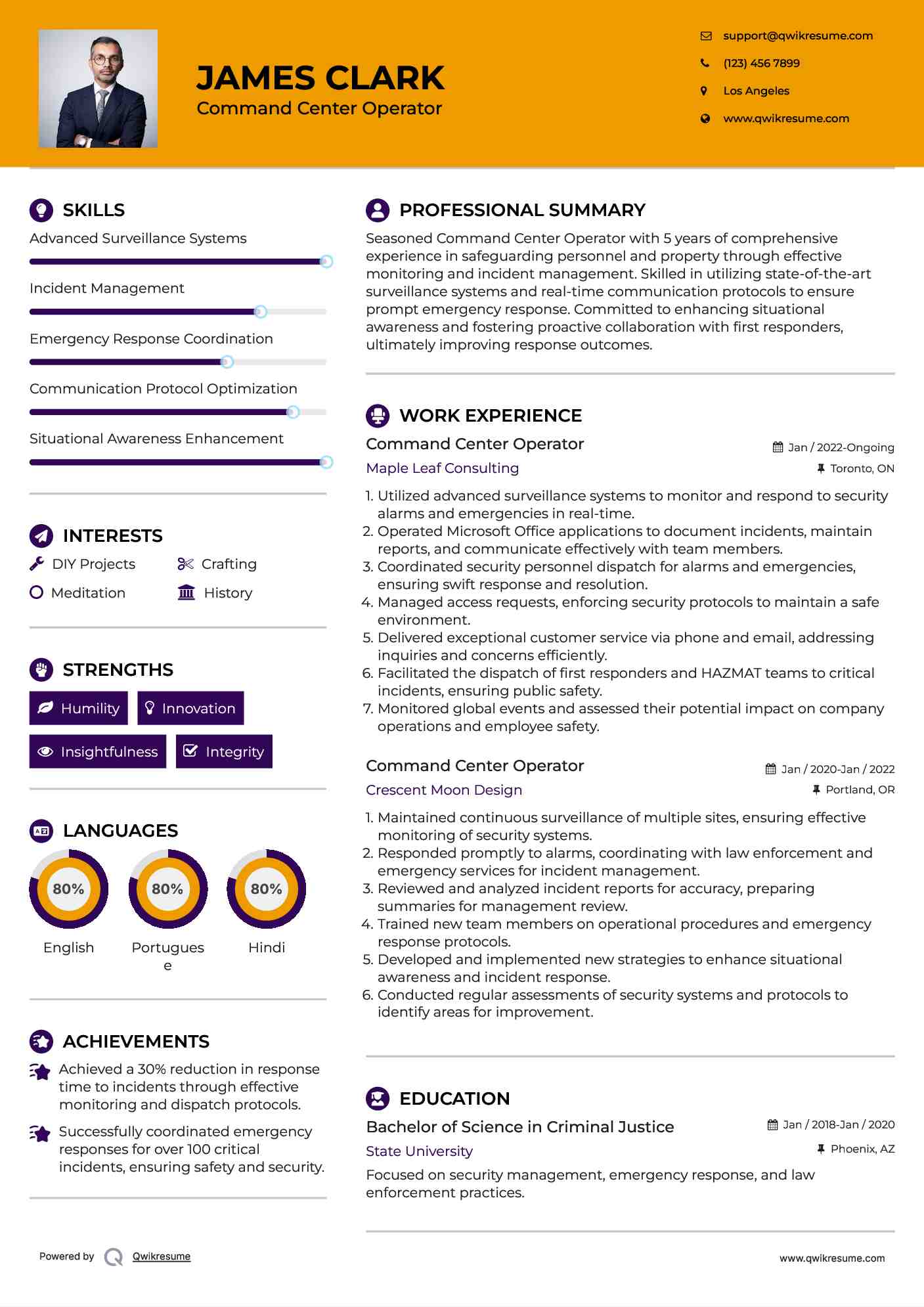 10+ Command Center Operator Resume Samples & Templates for 2025 10+ Command Center Operator Resume Samples & Templates for 2025