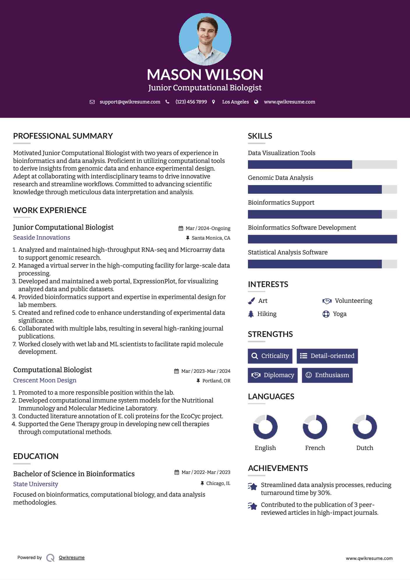 10+ Computational Biologist Resume Samples & Templates for 2025 10+ Computational Biologist Resume Samples & Templates for 2025
