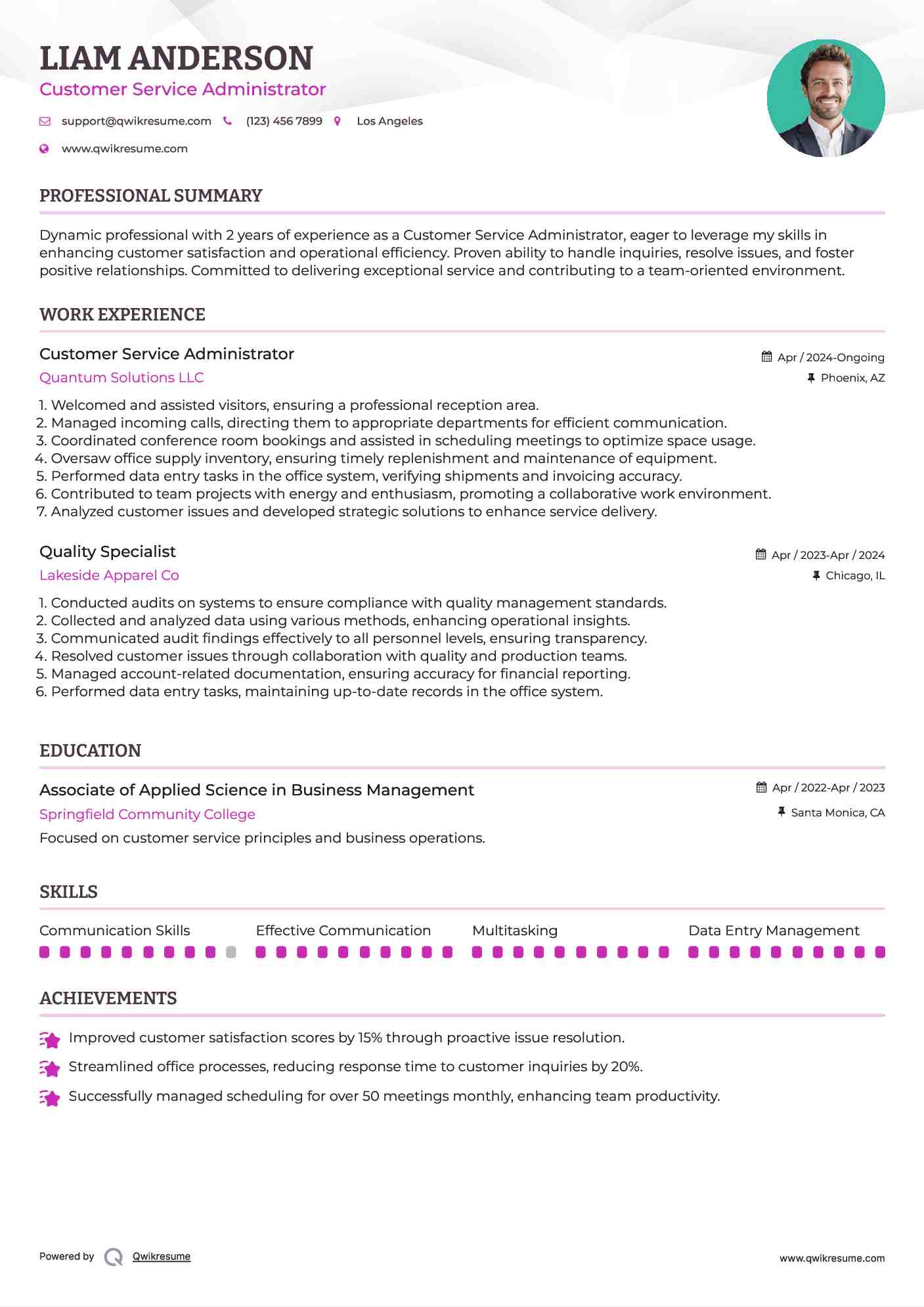 Best 12 Customer Service Skills Resume Free Samples Examples